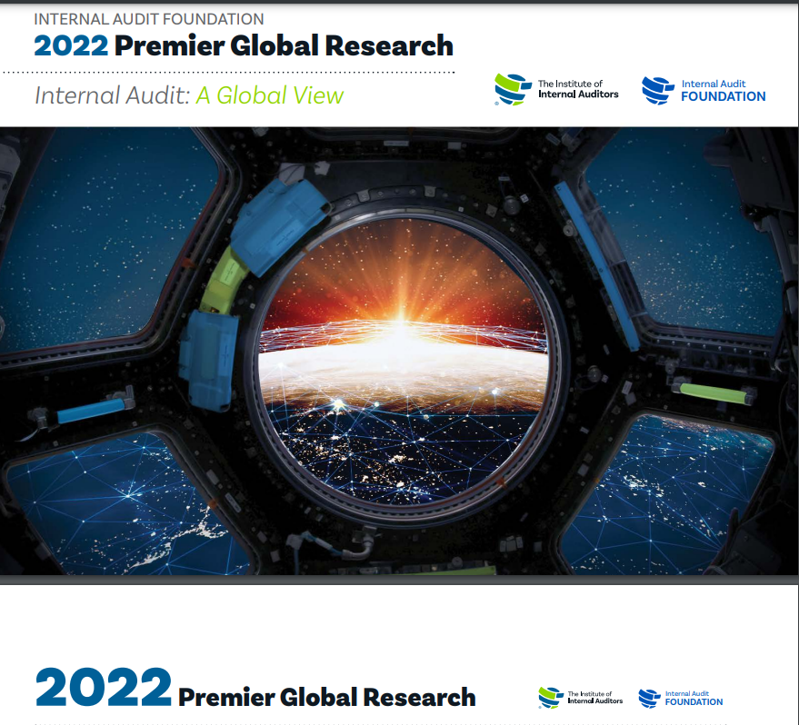Interesting clips from the Internal Audit Foundation 2022 Premier Global Research – and this is ...